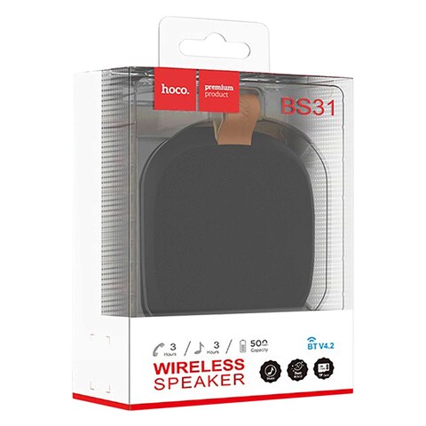 Buy Hoco BS31 Wireless Portable Speaker Black Online | Carrefour Lebanon