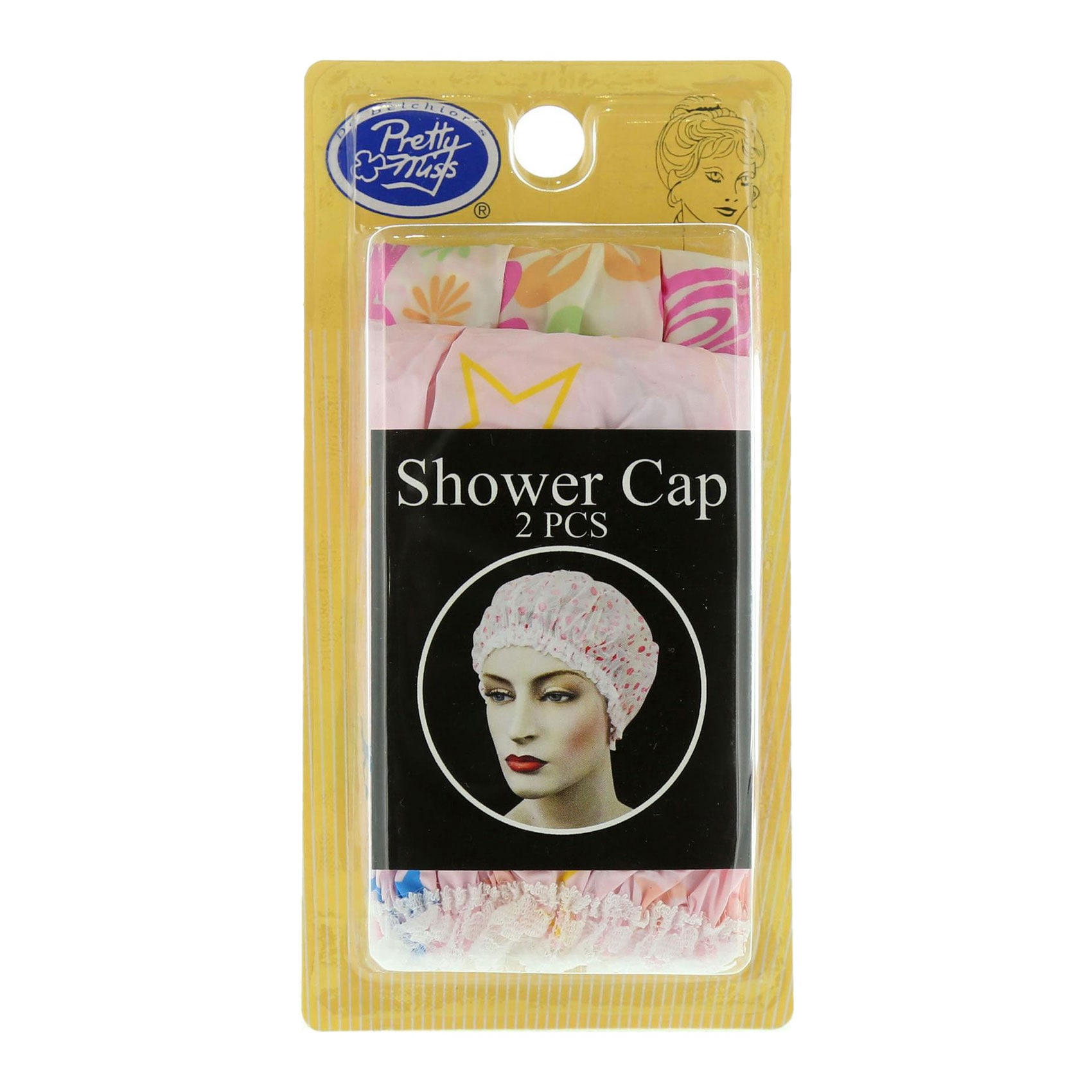 Buy Pretty Miss Shower Cap 41128 Multicolour 2 PCS Online | Carrefour UAE
