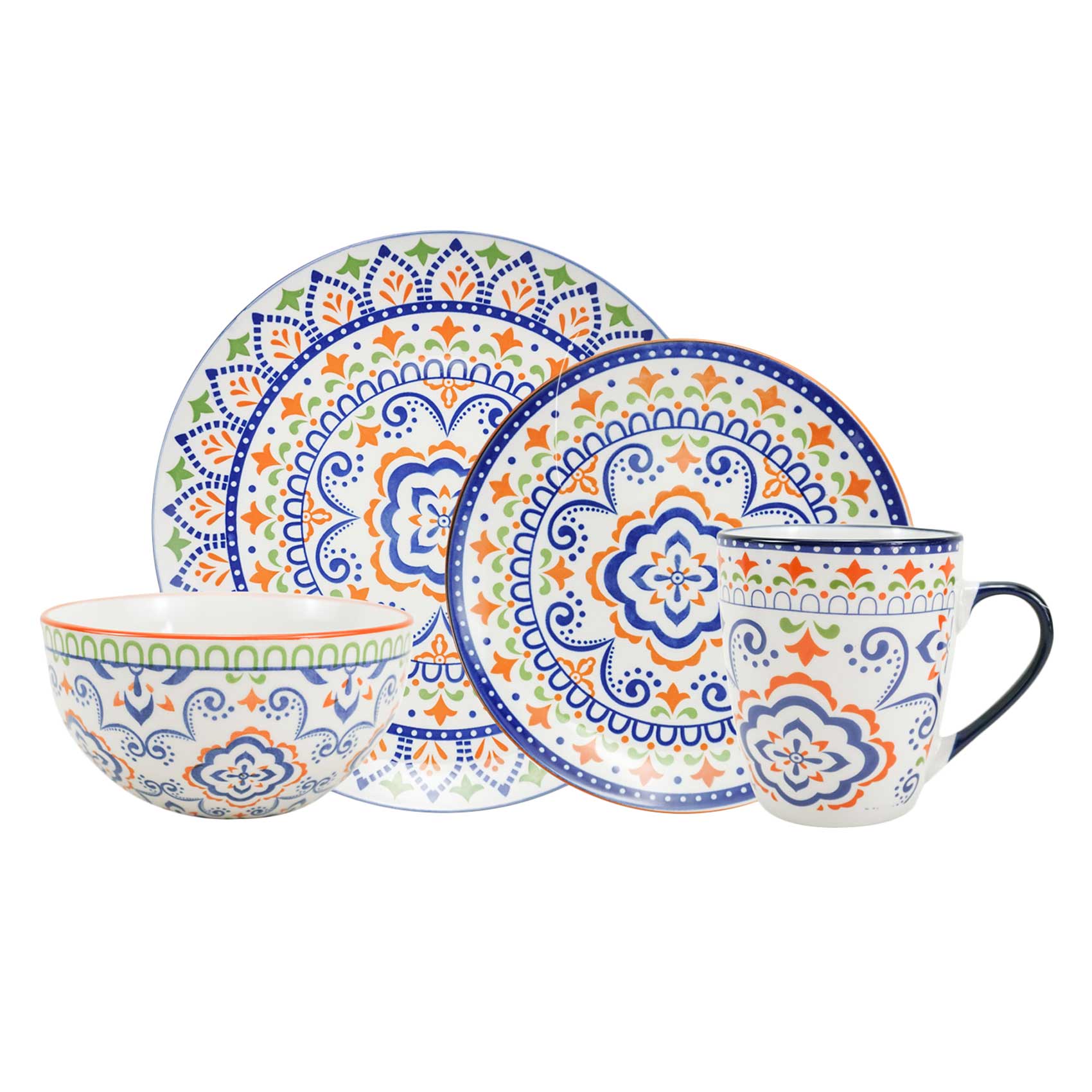 Buy 16 Piece Porcelain Dinnerware Set Online | Carrefour KSA