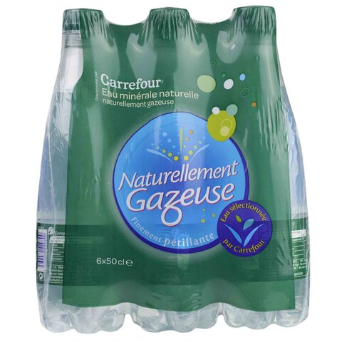 Carrefour Water Sparkling 500 Ml 6 Pieces Online | Carrefour Jordan