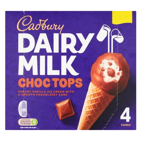 Buy CADBURY CHOC TOPS CONES 110MLX4 Online | Carrefour Kenya