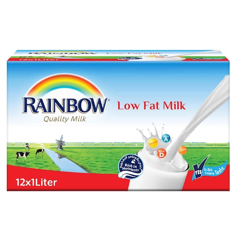 Rainbow Long Life Low Fat Milk 1L 12 Pack price in Saudi Arabia ...
