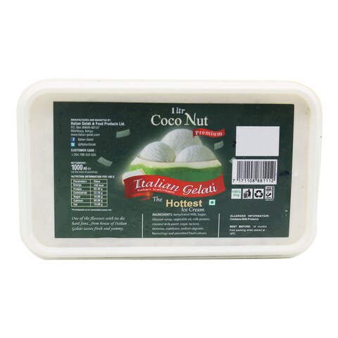 Buy Italian Gelati Coconut Ice Cream 1L Online | Carrefour Kenya