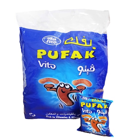 Fico Pufak Vito Corn Snacks With Natural Cheese 18g x Pack of 20 price ...