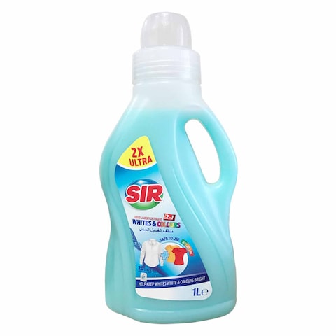 Buy Sir White And Colours Liquid Detergent Laundry Gel 1L Online | Carrefour Kenya