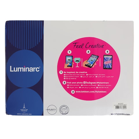 Buy Luminarc Dinner Set Silhouette Floral 40 pcs Online | Carrefour ...