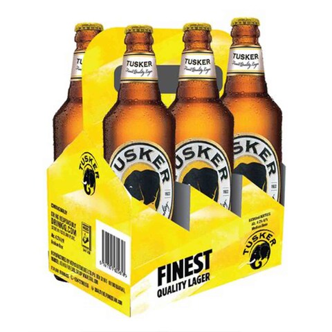 Buy Tusker Finest Quality Lager Beer 500Ml X Pack Of 6 Online ...