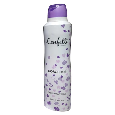 Buy Confetti London Gorgeous Deodorant Spray 250ml Online | Carrefour Kenya