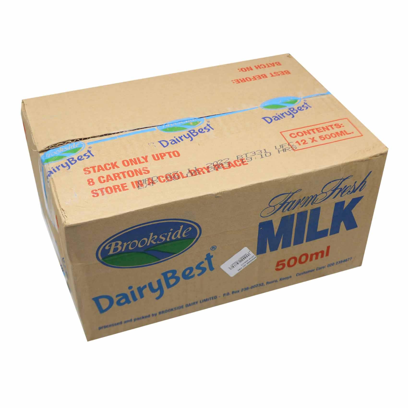 Buy Brookside Dairy Best Fino Carton 500Mlx12 Long Life Online ...