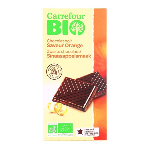 Carrefour Bio Organic Dark Chocolate Orange 100g price in Saudi Arabia ...