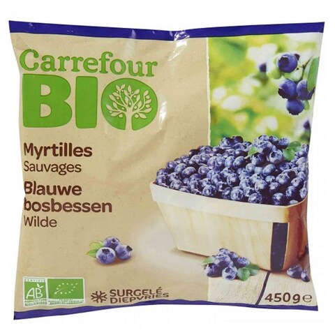 Carrefour Bio Blueberry Wild Frozen 450 Gram Online | Carrefour Jordan