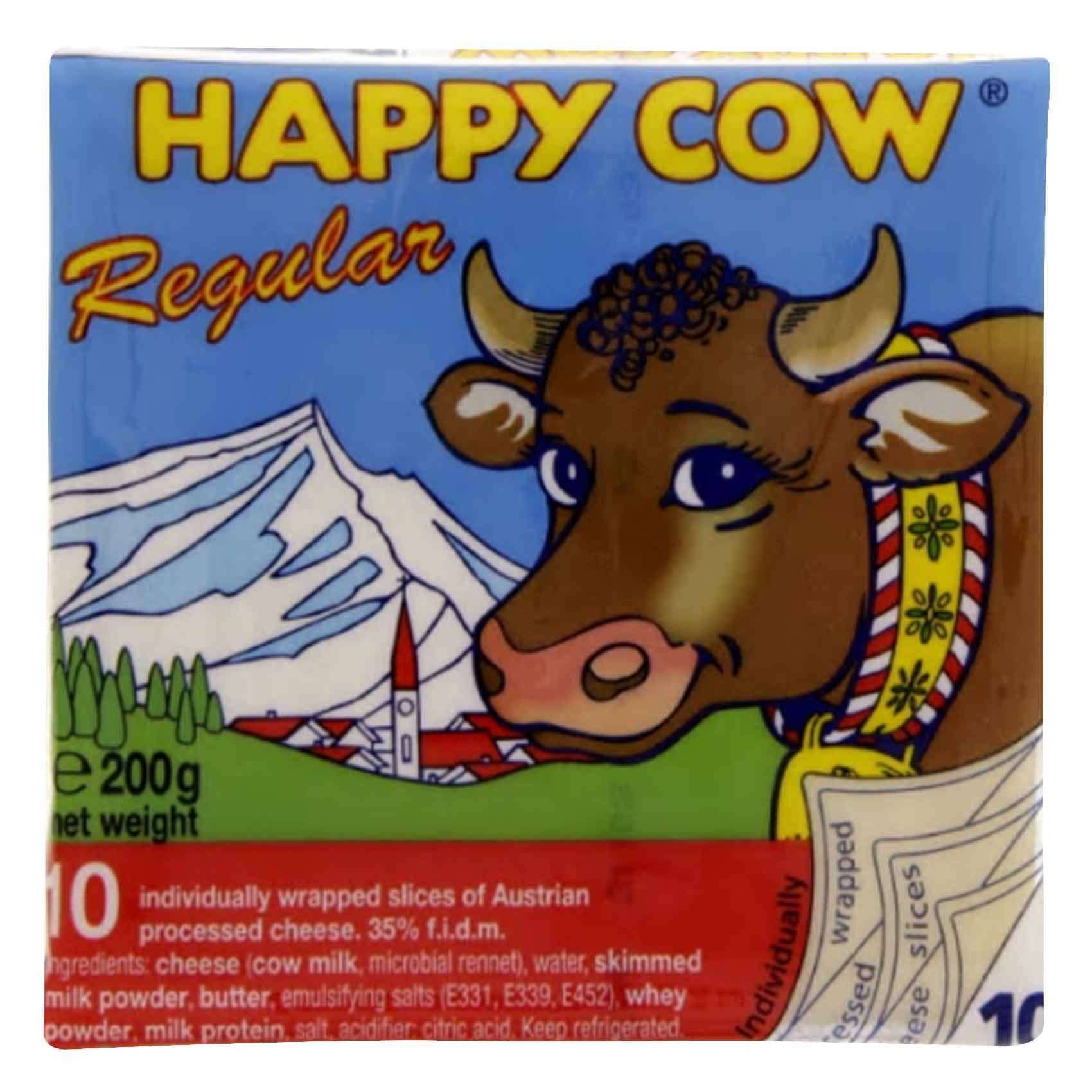 Happy Cow Cheese Logo Buy HAPPY COW BURGER CHEESE SLICES 200G*24