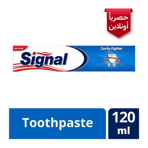 Signal Fluoride Toothpaste, for fresh breath, Cavity Fighter, tooth ...