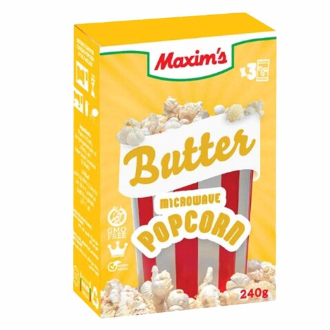 Buy Maxim's Butter Microwave Popcorn 240g Online | Carrefour Lebanon