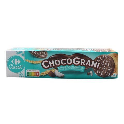 Buy Carrefour Chocolate And Coconut Coated Cereal Biscuits 200g Online ...