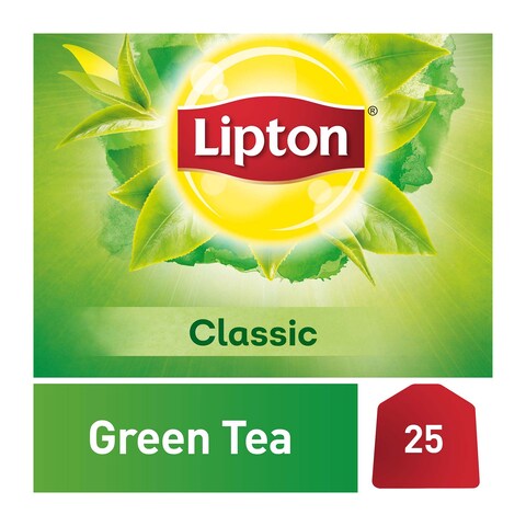 Buy Lipton Classic Green Tea 25 Bags ×1.5g Online | Carrefour KSA