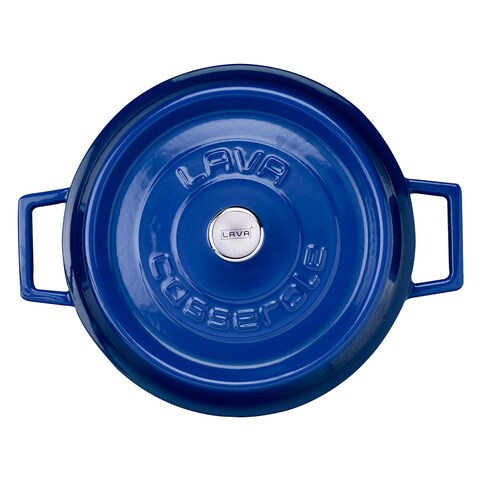 Buy Lava Multi Purpose Shallow Casserole 24cm Blue Online | Carrefour Kenya