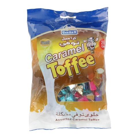 Buy Deemah Caramel Toffee Assorted Flavour 250 gr Online | Carrefour ...