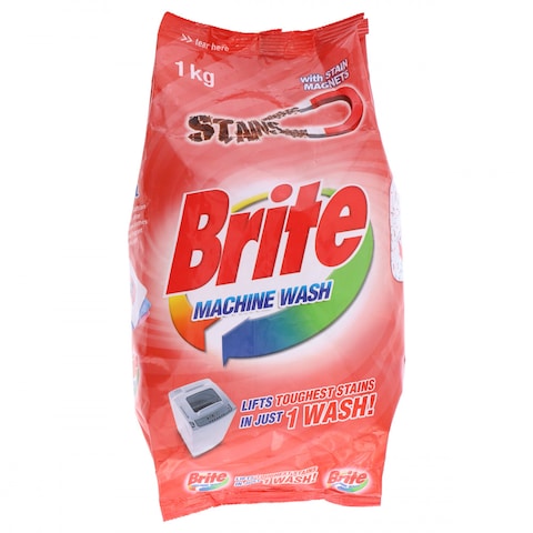 Buy Brite Machine Wash Washing Powder 1 kg Online | Carrefour Pakistan