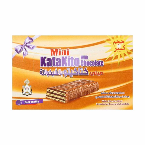 Buy Mini Katakito Wafer Biscuits with Chocolate - Long - 12 Pieces ...