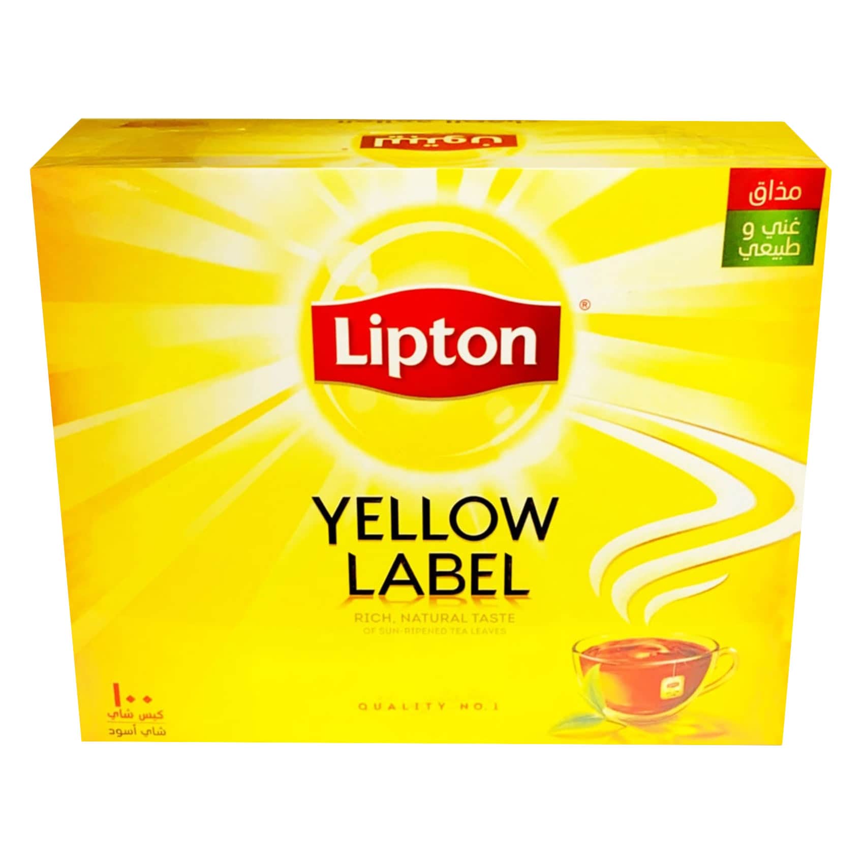 Buy Lipton Tea Bags Yellow Label 100 Sachets, 200g Online | Carrefour Qatar