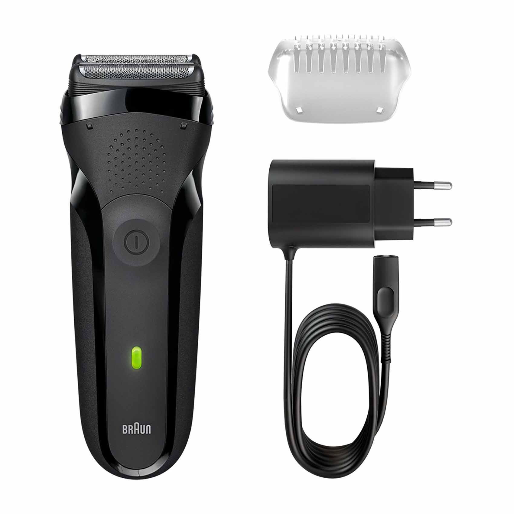 Buy Braun Series 3 Electric Shaver For Men - Black/Red - 300BLK Online ...