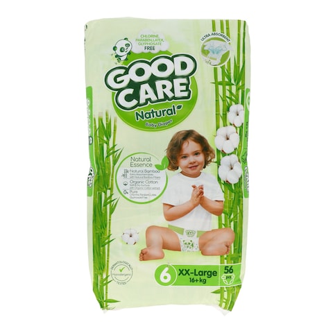 Buy Good Care Natural Baby Diaper (XXL) 56 pcs Online | Carrefour Pakistan