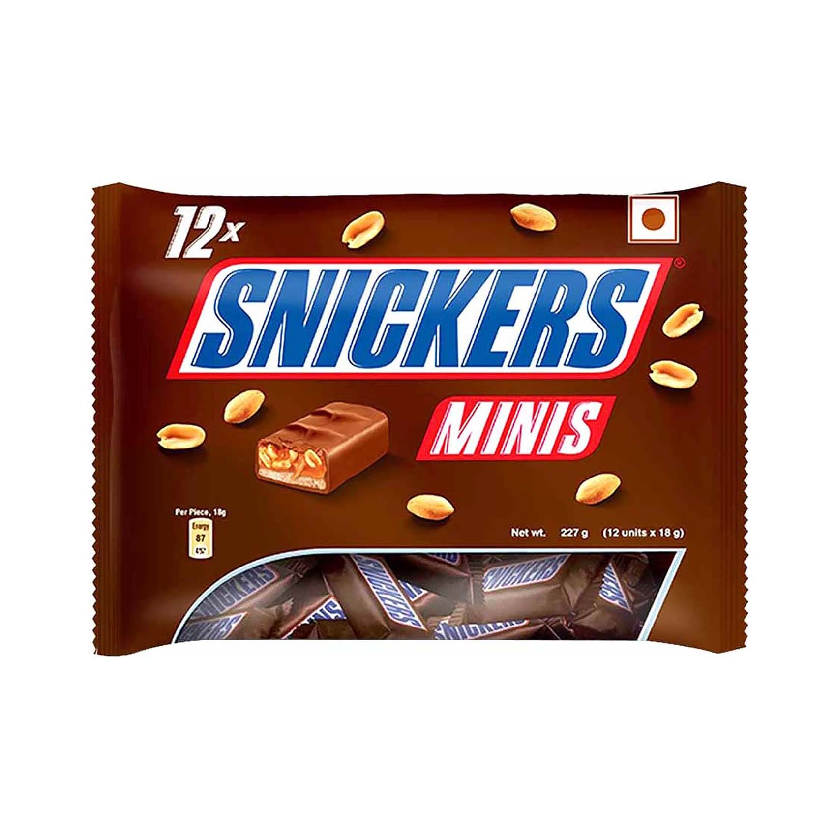 Buy Snickers Peanut Filled Minis Chocolate 227g Online | Carrefour Egypt