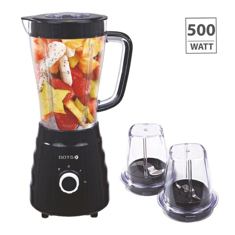 Dots Electric Blender 3 in 1, 500W, BLD6005, Black price in Saudi ...