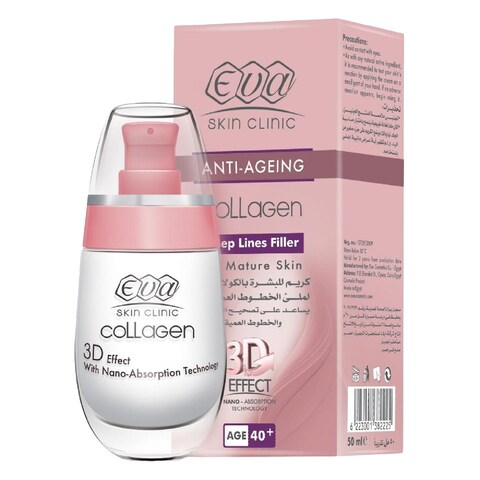 EVA ANTI AGEING COLLAGEN DEEP LINES FILLER 40+YEARS 50ML price in ...