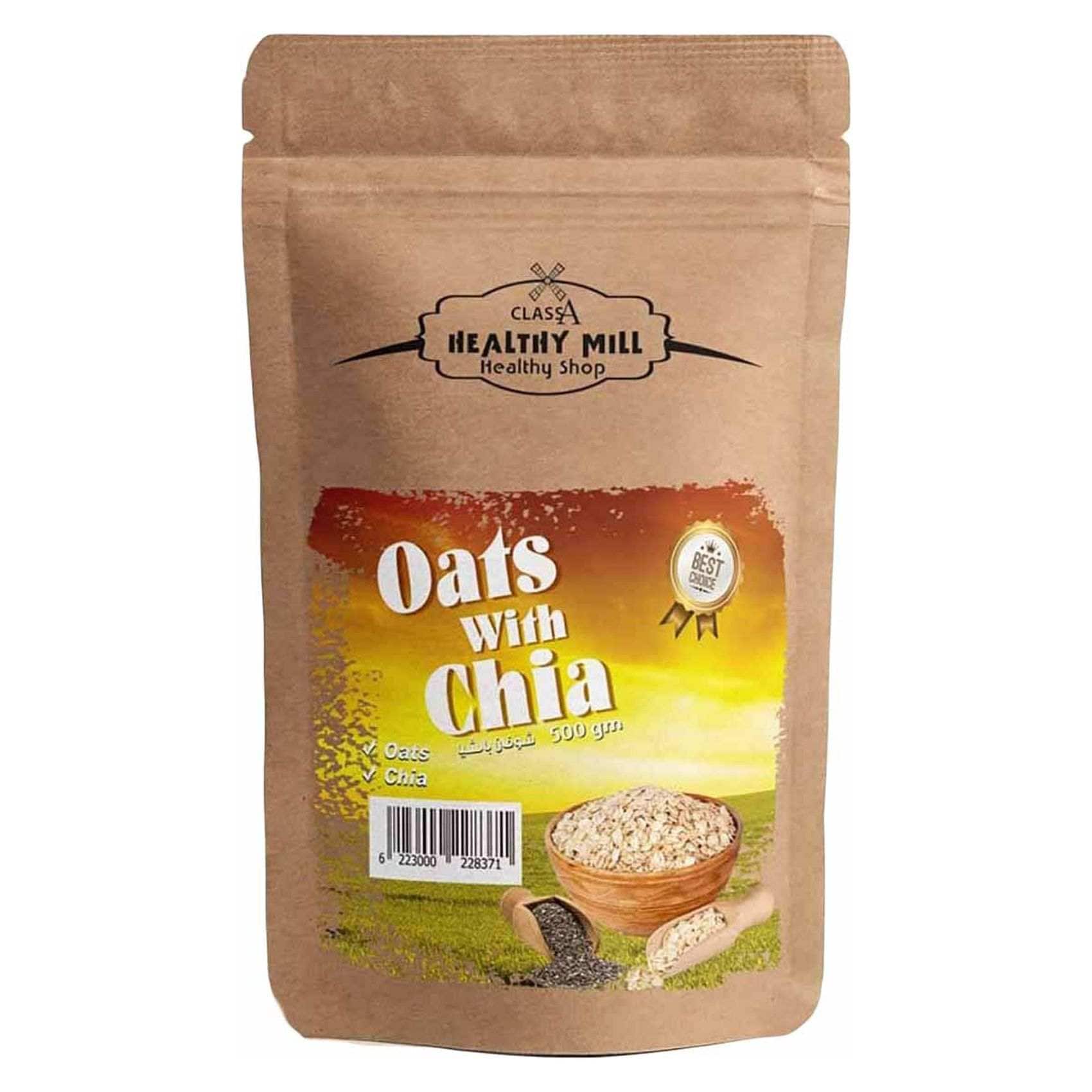 Buy Healthy Mill Oats with Chia Packet - 500 grams Online | Carrefour Egypt