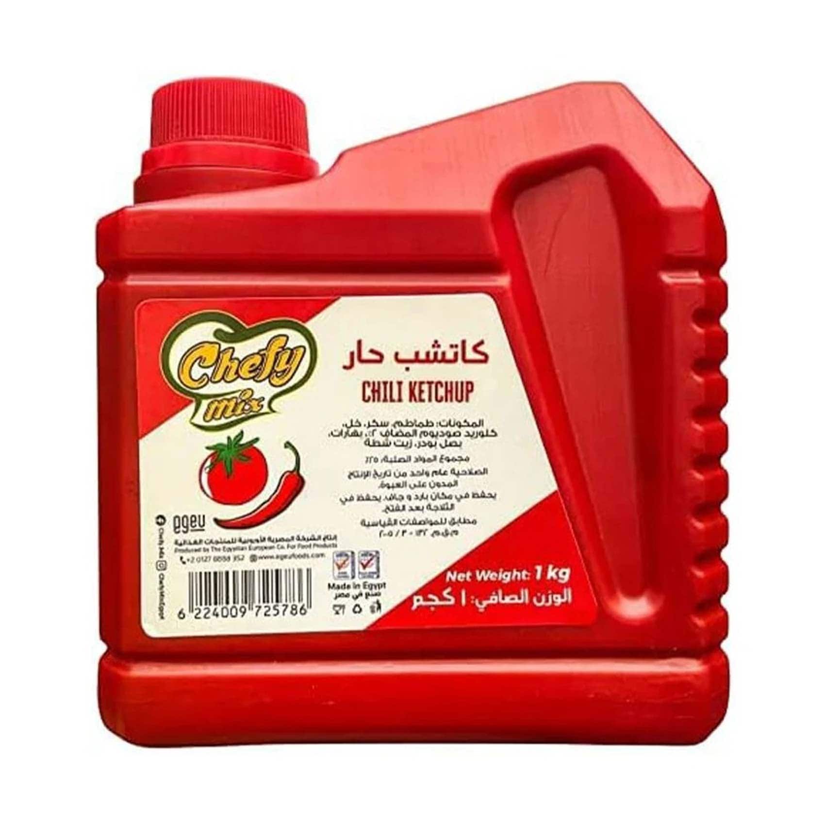 Buy Chefy Mix Hot Ketchup - 1 Kg Online | Carrefour Egypt