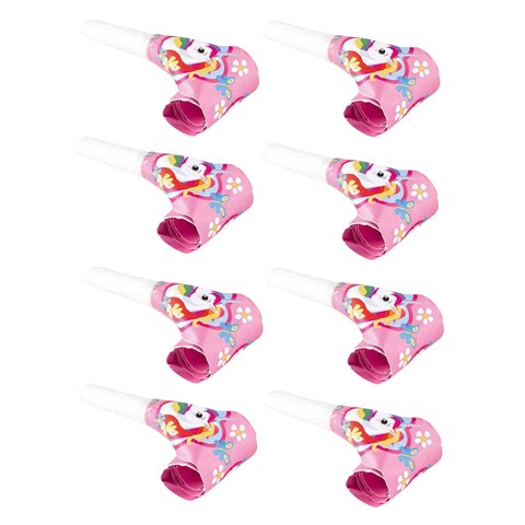 Buy Amscan Unicorn Plastic Paper Blowouts 8 Pieces Online | Carrefour Kenya