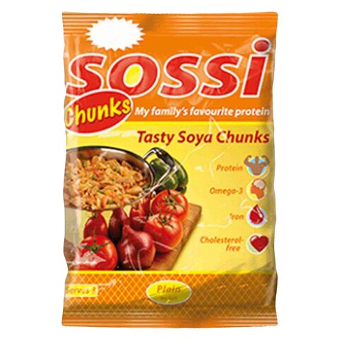 Buy Sossi Plain Soya Chunks 60g Online | Carrefour Kenya