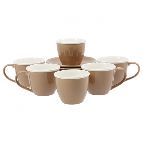 Buy Signature 6 Pcs Cup and Saucers Set Online | Carrefour Pakistan