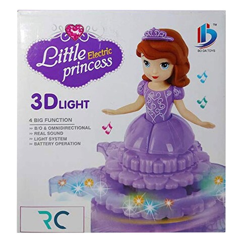 Buy Mafi Toys Rotating Little Music And 3D Lighting Electric Princess ...