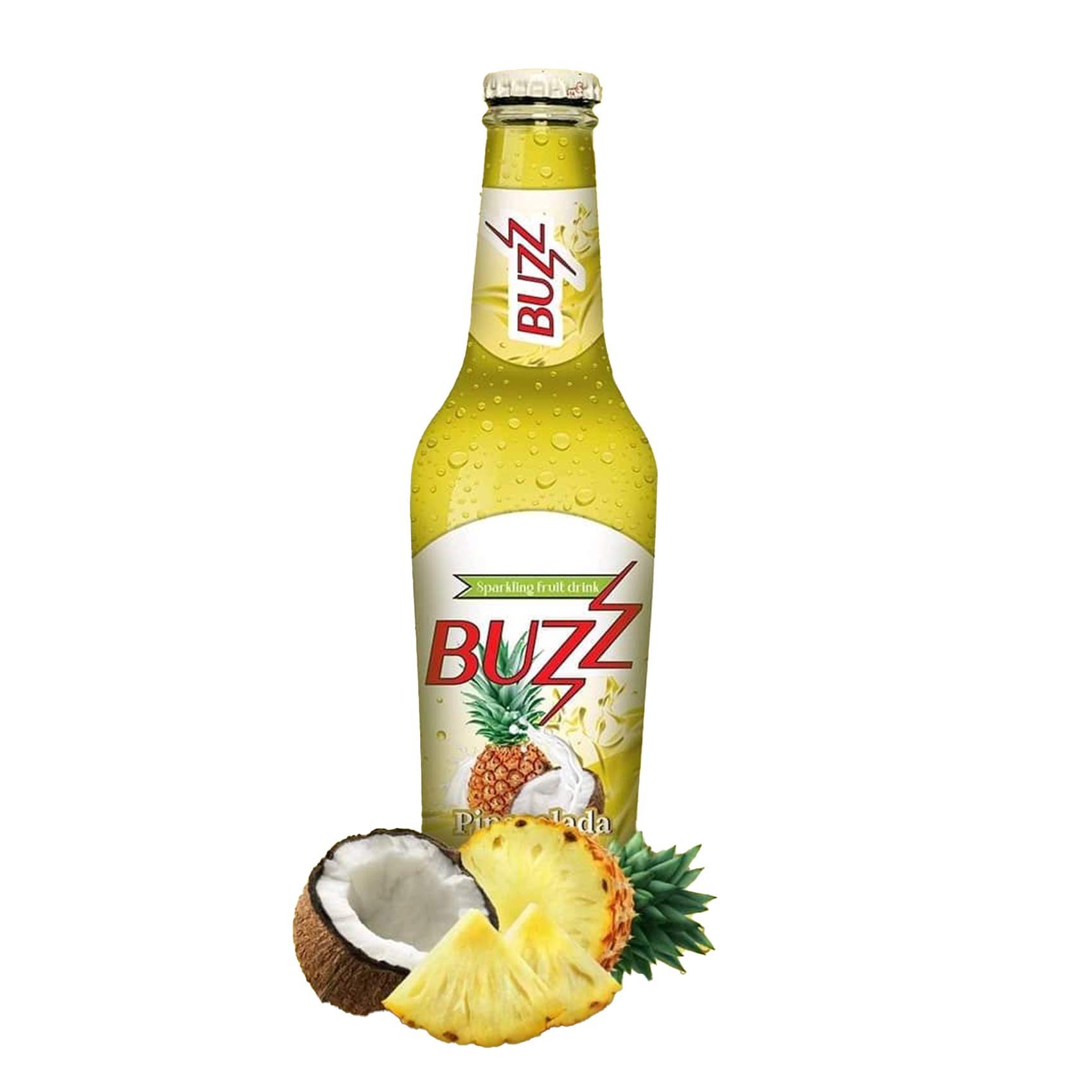 Buy Buzz Sparkling Fruit Drink with Pineapple and Coconut - 300 ml Online | Carrefour Egypt