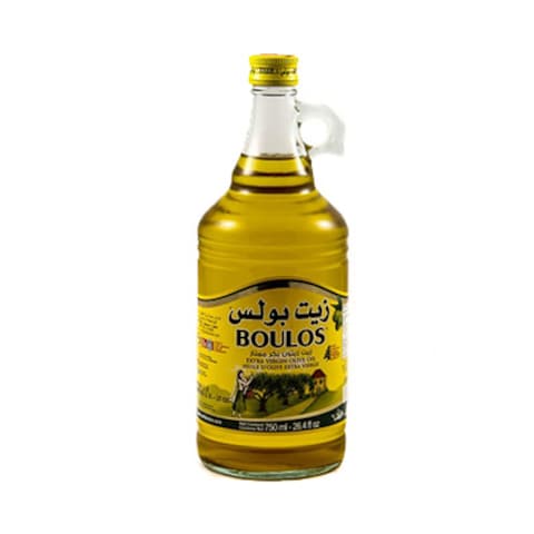 Buy Boulos Olive Oil Extra Vierge Glass 750ML Online | Carrefour Lebanon