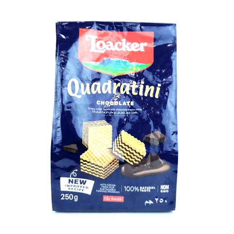 Buy Loacker Quarter Chocolate Wafer - 250 Gram Online | Carrefour Egypt