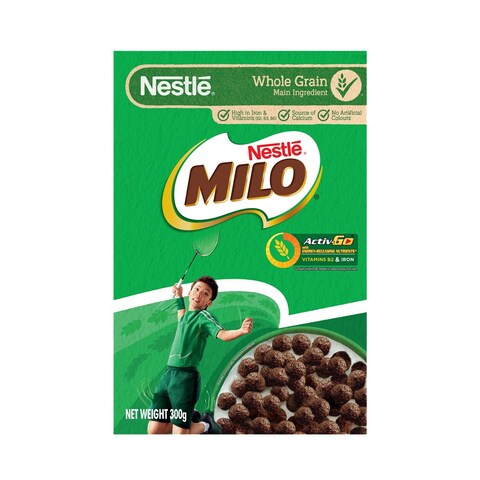 Nestle Milo Whole grain Chocolate & Malt Flavored Wheat Balls 300 gr ...