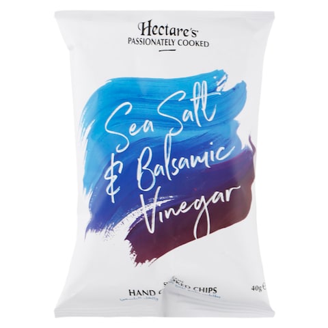 Hectares Sea Salt And Balsamic Vinegar Hand Cooked Potato Chips 40g ...