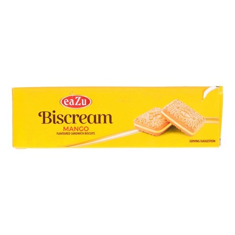 Buy eaZu Biscream Mango Flavoured Sandwich Biscuits 90 gr Online ...