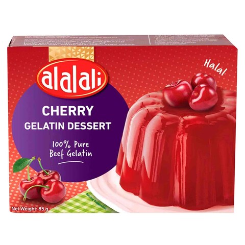 Buy Al Alali Gelatin Cherry Dessert 80g x6 Online | Carrefour KSA