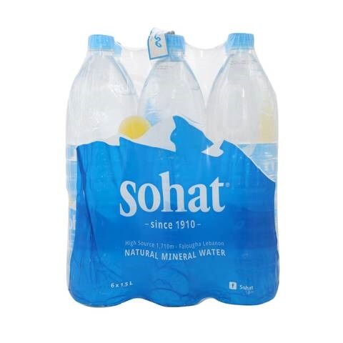SOHAT MINERAL WATER 1.5LX6 price in Kuwait | Carrefour Kuwait | supermarket kanbkam