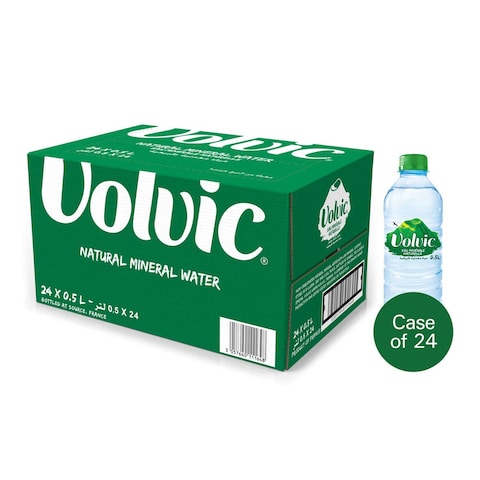 Buy Volvic Natural Mineral Water 500ml x24 Online | Carrefour KSA
