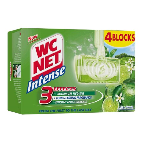 WC Net Intense Toilet Blocks Lime Fresh 34g Pack of 4 price in UAE ...
