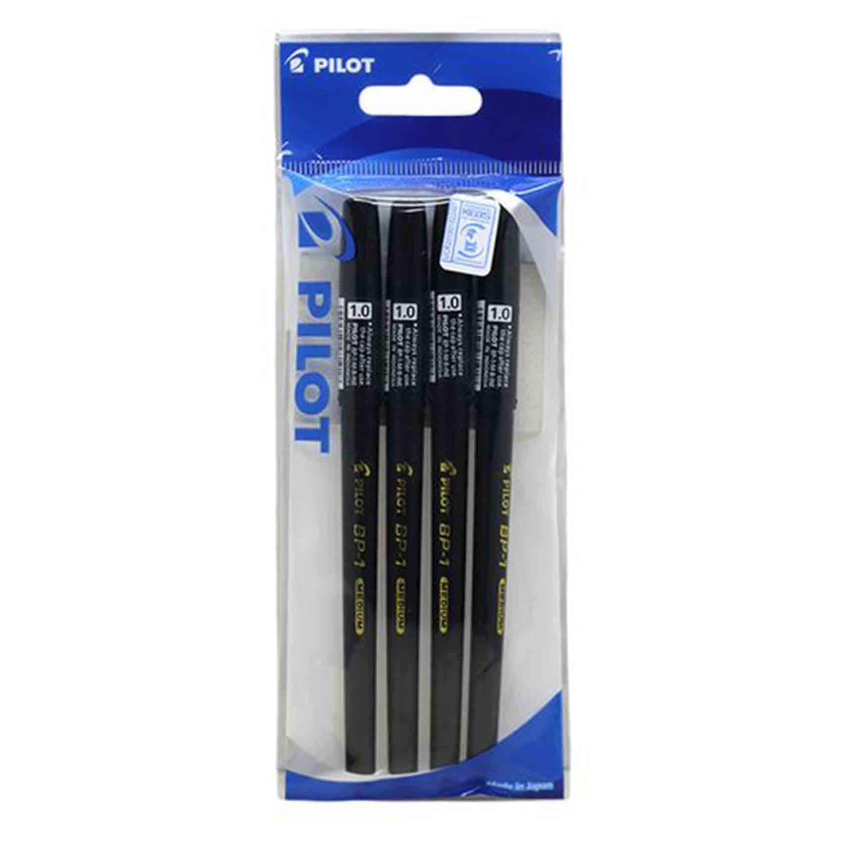 Buy PILOT BALL PEN MEDIUM 4PC BLACK Online | Carrefour Kenya