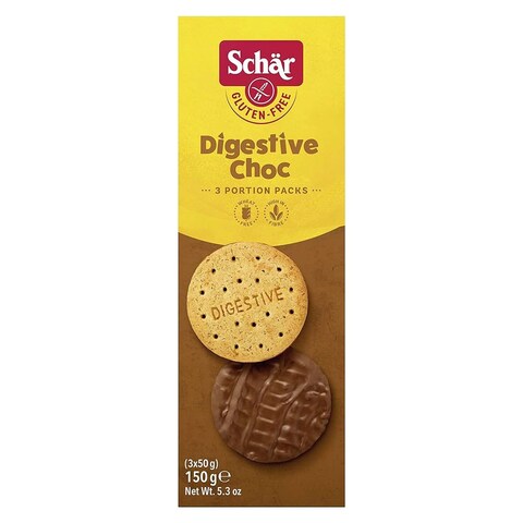 Buy Dr Schar Biscuits Digestive Chocolate - 150gm Online | Carrefour Egypt