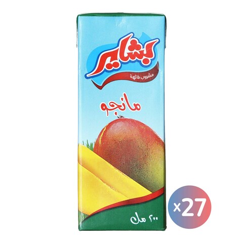 Buy Bashayer Juice - Mango Flavor - 200ml - 27 Pieces Online ...
