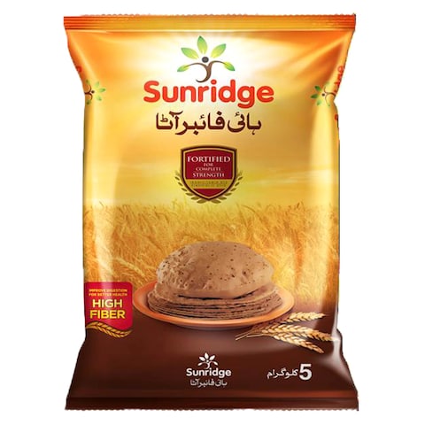Buy Sunridge High Fiber Chakki Atta 5KG Online | Carrefour Pakistan